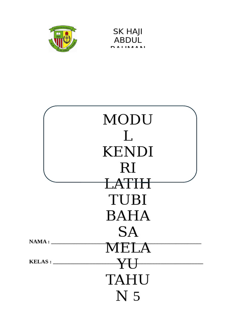 Cover Modul Bm | PDF