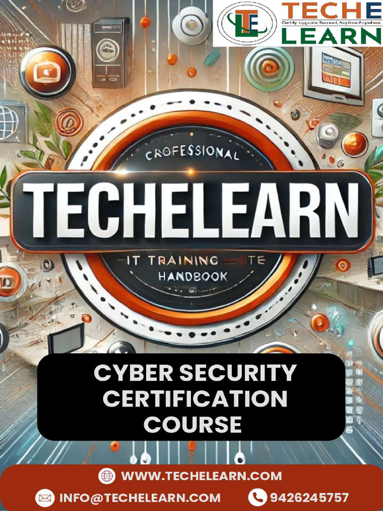 Cyber Security Course Brochure TechELearn | PDF | Security | Computer ...