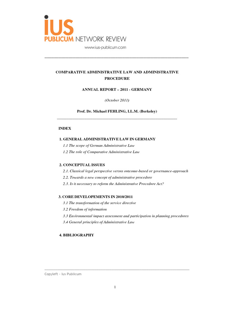 Comparative Administrative Law and Administrative | PDF | Administrative Law | Administrative ...