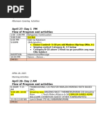 Sample Flow Program Fiesta | PDF