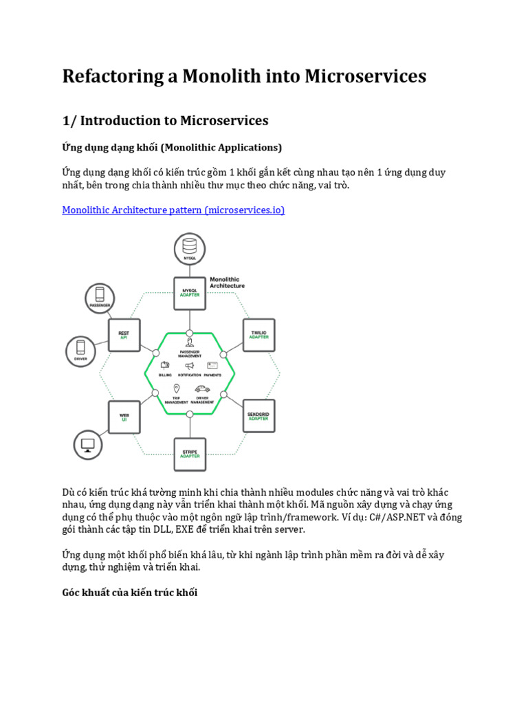 Refactoring A Monolith Into Microservices | PDF