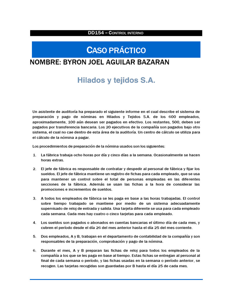DD154-CP-CO-Esp - v0r0 AGUILAR BAZARAN BYRON JOEL | PDF | Auditoría ...