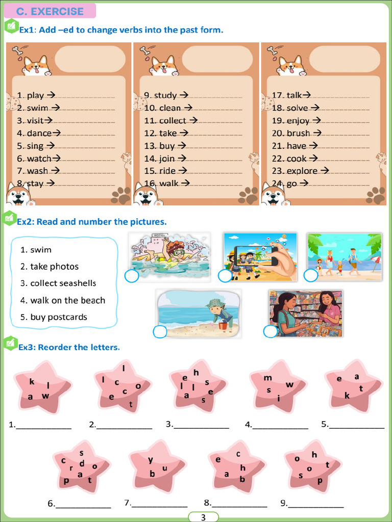 GRADE 5 EXERCISES - PAST SIMPLE | PDF