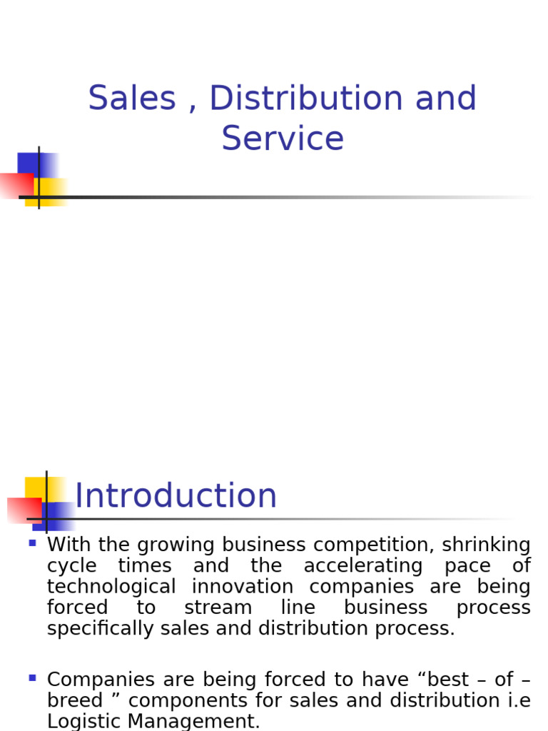 Sales and Distribution | PDF