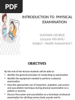 Physical Assessment Techniques Guide | PDF | Physical Examination | Senses