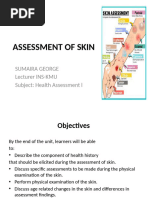 Nursing Skin Assessment Checklist | PDF