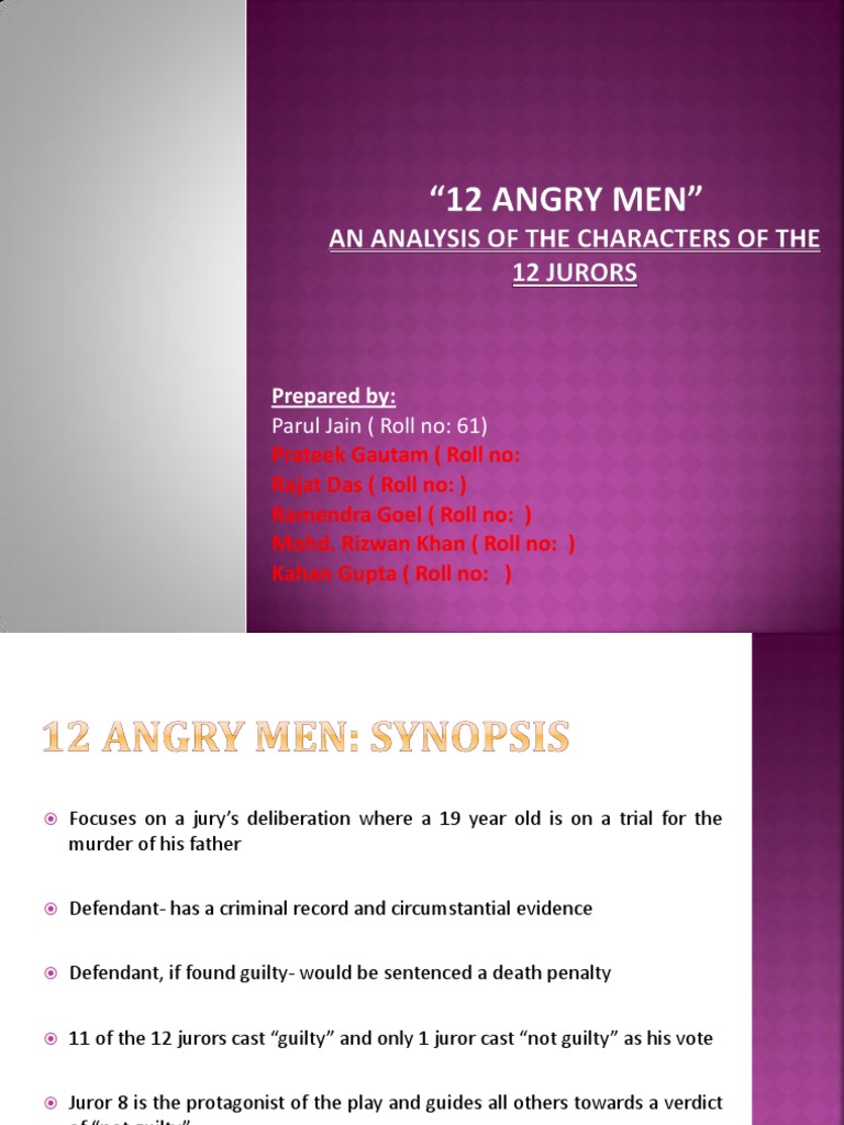 12 Angry Men - Final | PDF | Social Institutions | Social Science