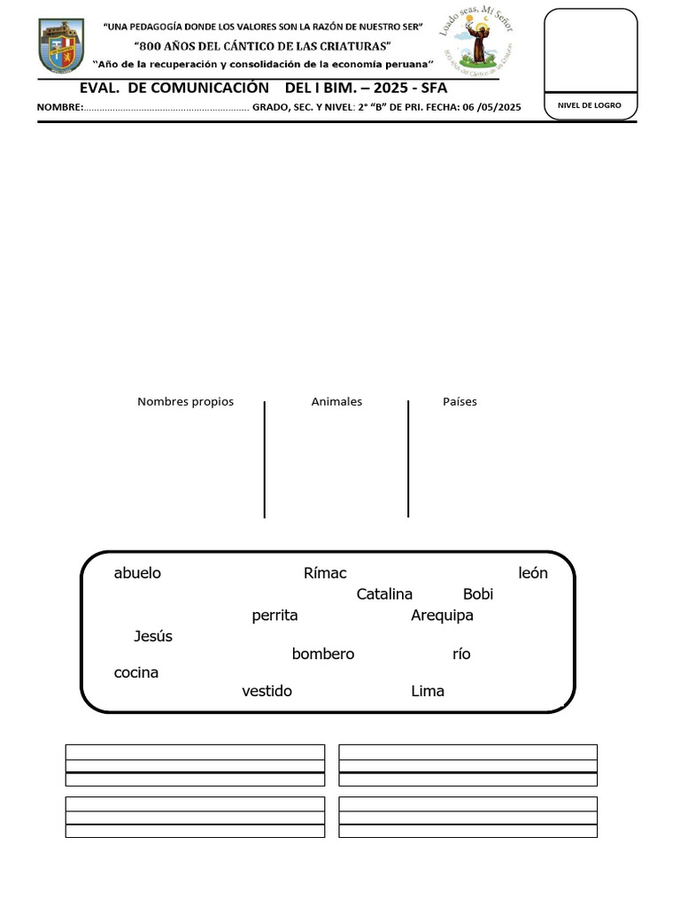 Eval - I Bim - Com - I Bim | PDF