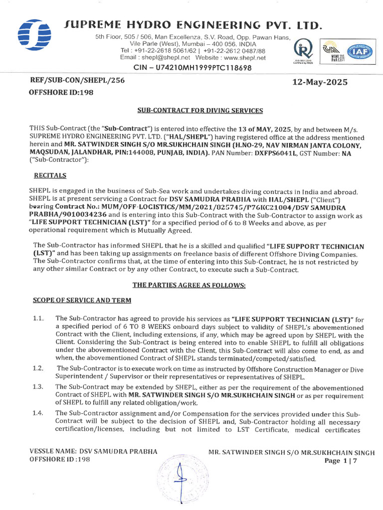 Satwinder Singh 13.05.2025 | PDF