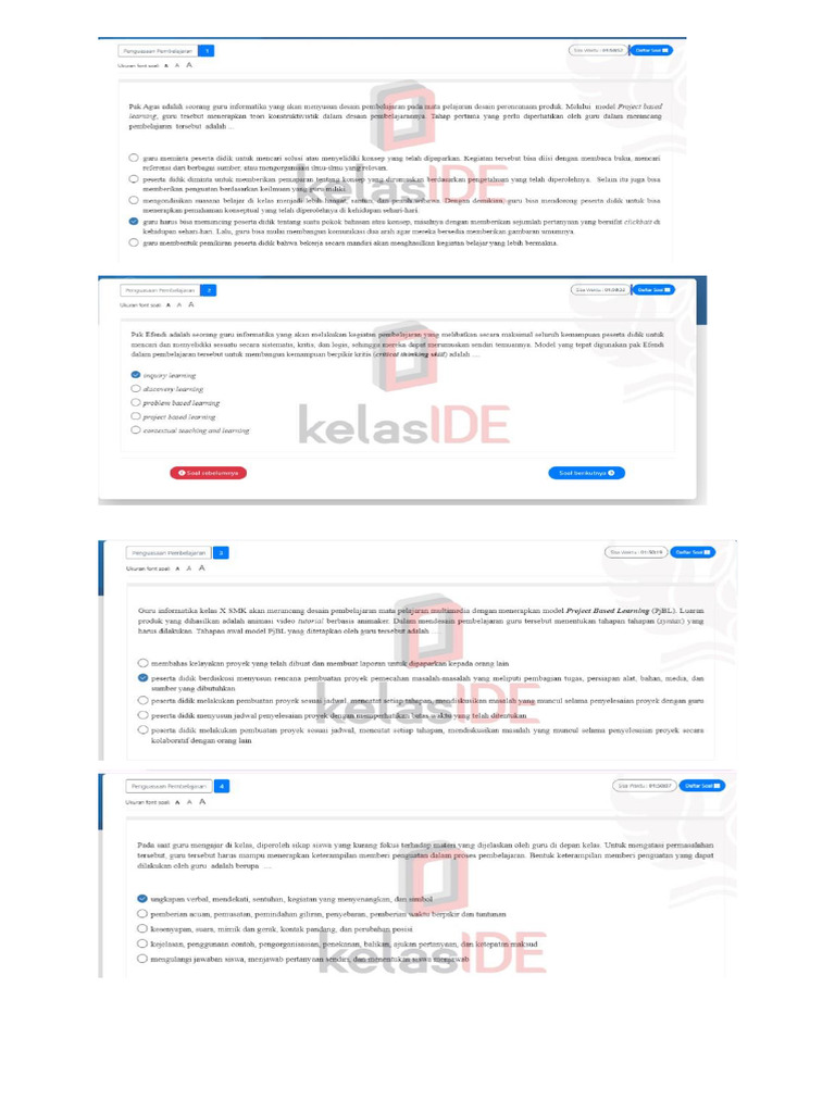 Kunci Jawaban Try Out Informatika | PDF