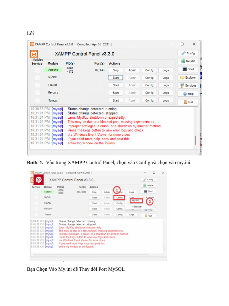 Hướng dẫn fix các lỗi cơ bản XAMPP | PDF