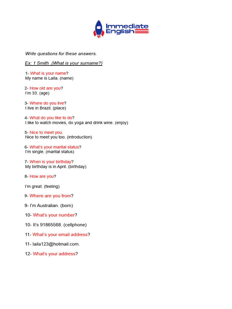 Unit 1 - Homework + Answer Key | PDF