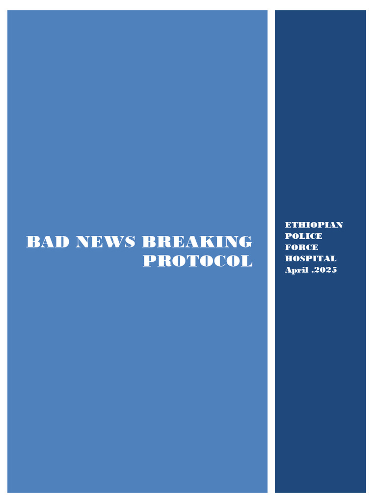 Bad News Delivery Protocol for Healthcare | PDF | Palliative Care ...
