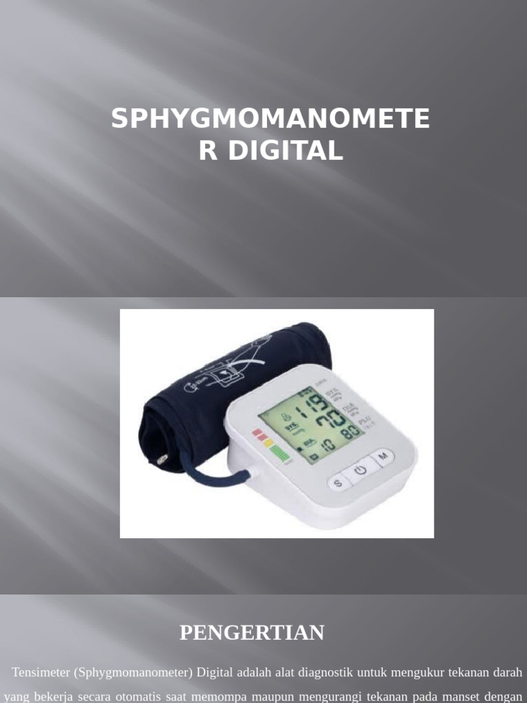 Prinsip Kerja Sphygmomanometer Digital | PDF