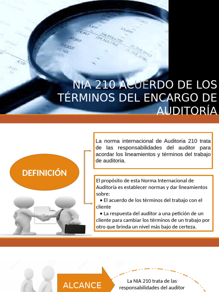 Nia 210 - Auditoria | PDF | Auditoría | Contralor
