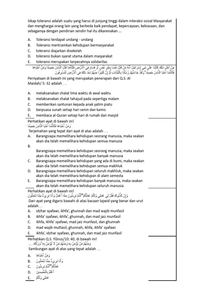 Latihan Soal XI Genap | PDF