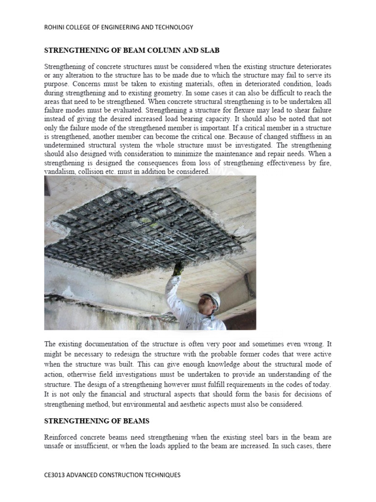 4.2 Strengthening of Beams and Columns | PDF | Reinforced Concrete ...