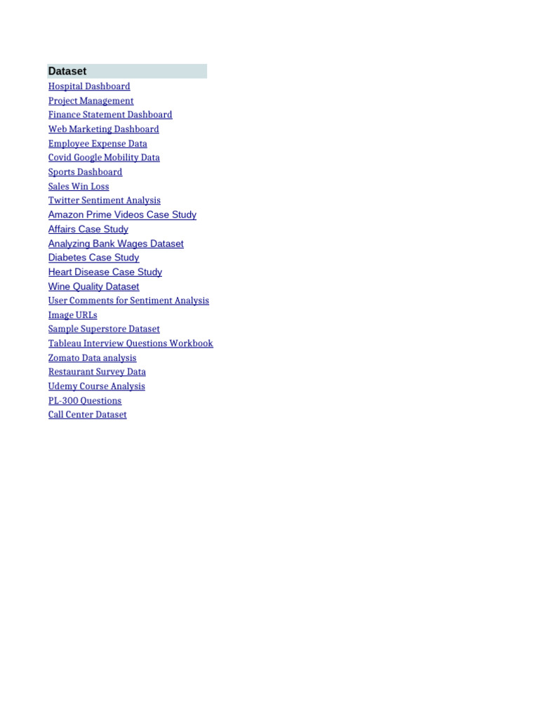 Data Sets | PDF