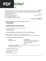 Domestos Bleach Safety Data Sheet | PDF | Toxicity | Bleach