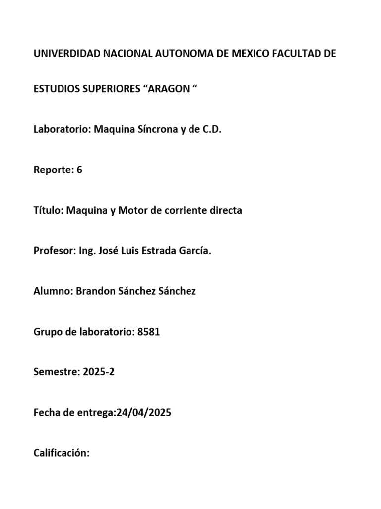 LMSCD Reporte6 | PDF | Inductor | Corriente eléctrica