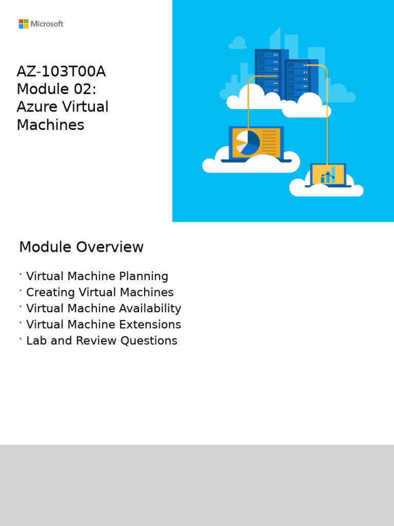 AZ 103T00A ENU PowerPoint - 02 | PDF | Virtual Machine | Secure Shell