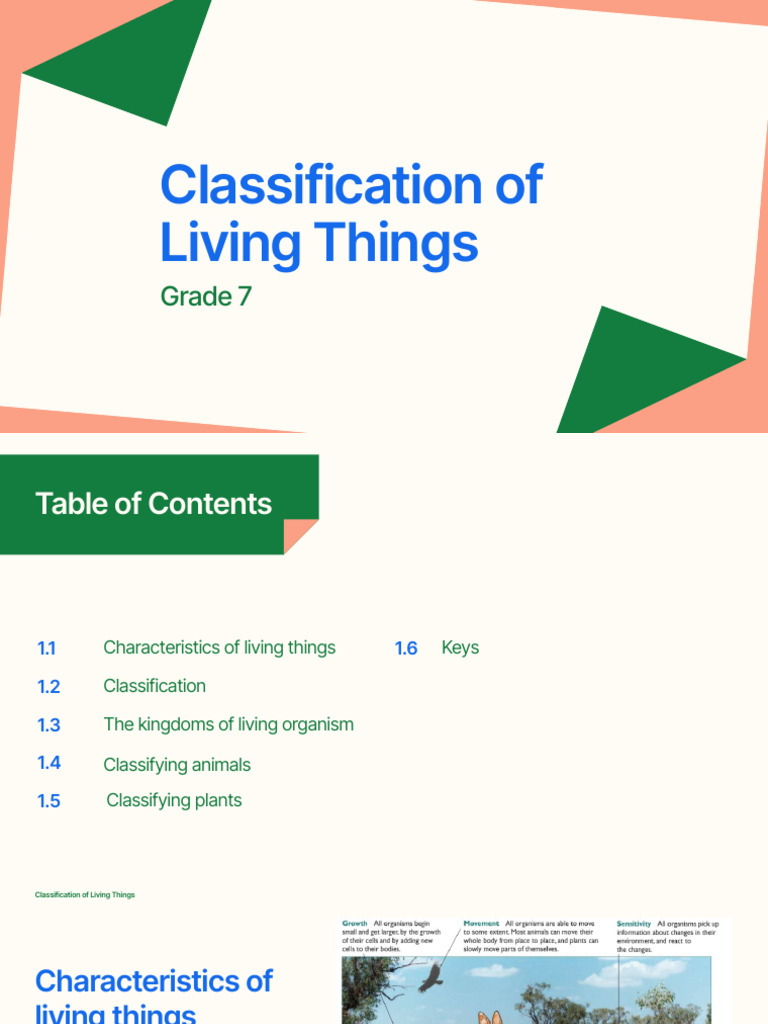 Classification of Living Things | PDF | Amphibian | Species