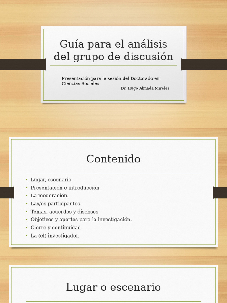 Guía para El Análisis Del Grupo de Discusión | PDF
