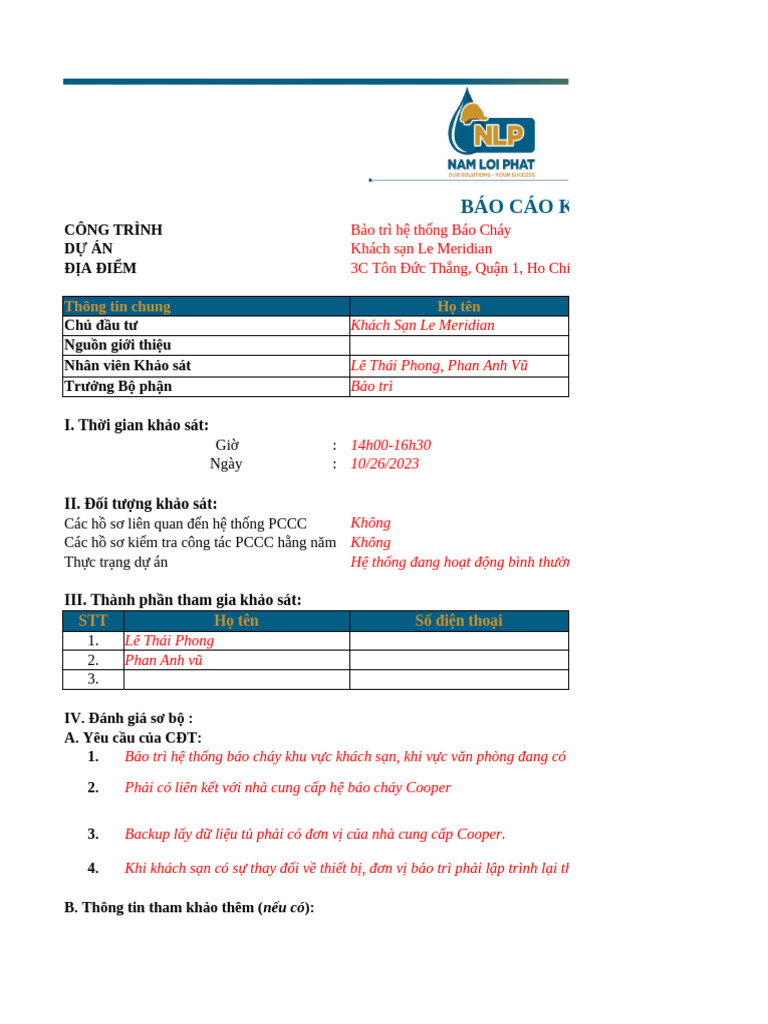 26.10.23-Báo Cáo KH o Sát Le Median | PDF