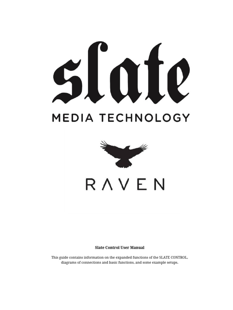 Slate Control User Manual Guide | PDF | Information And Communications ...