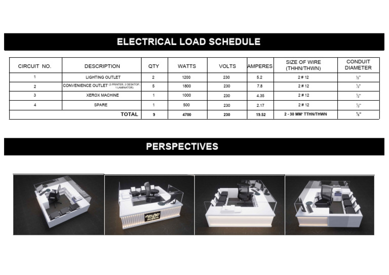 Electrical Load Schedule | PDF