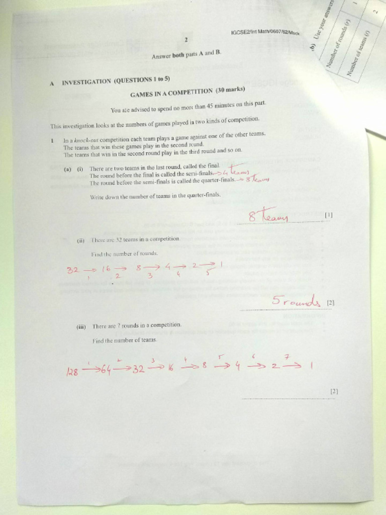 Ig2 mock 1 math p6 solution | PDF