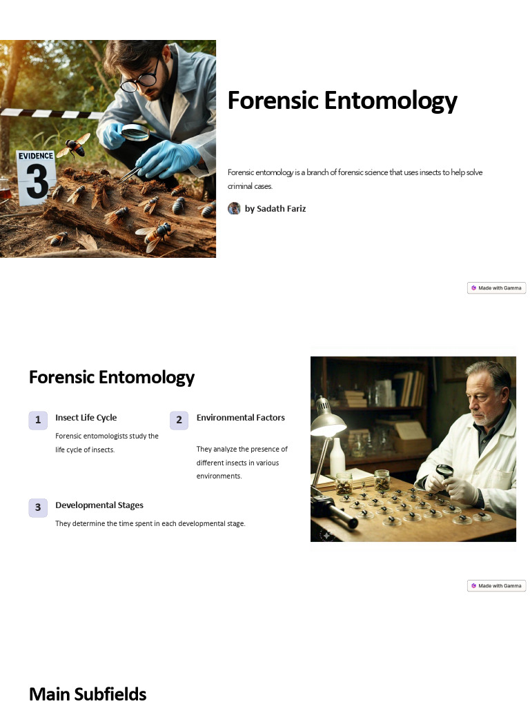 Forensic Entomology | PDF | Law Enforcement Techniques | Arthropodology