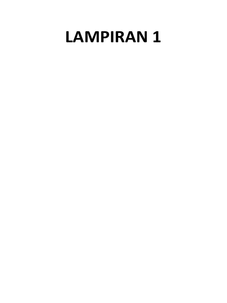 LAMPIRAN 1 - Part1 | PDF