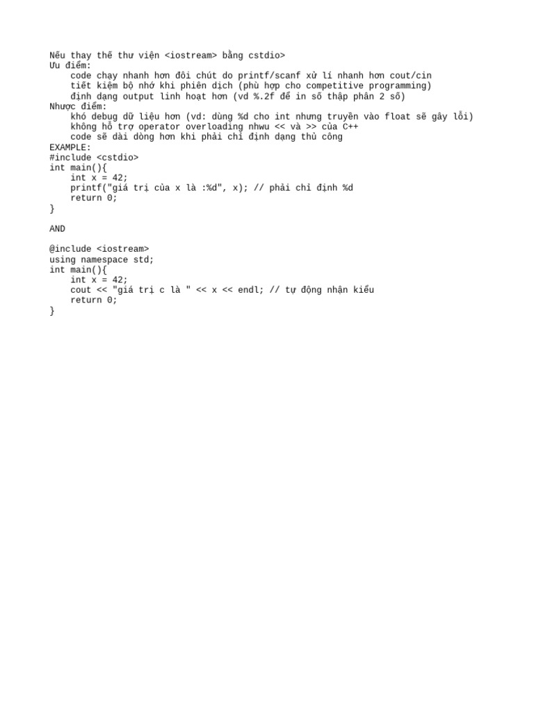 !iostr Vs Cstdio | PDF