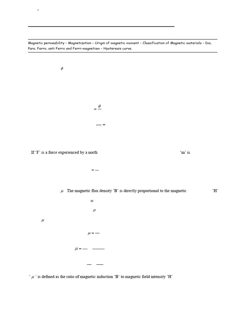 Magnetic and Dielectric Properties Explained | PDF | Dielectric ...