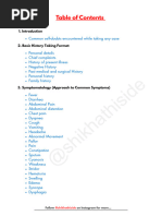 OLD CARTS Mnemonic for History Taking | PDF | Pain | Diseases And Disorders
