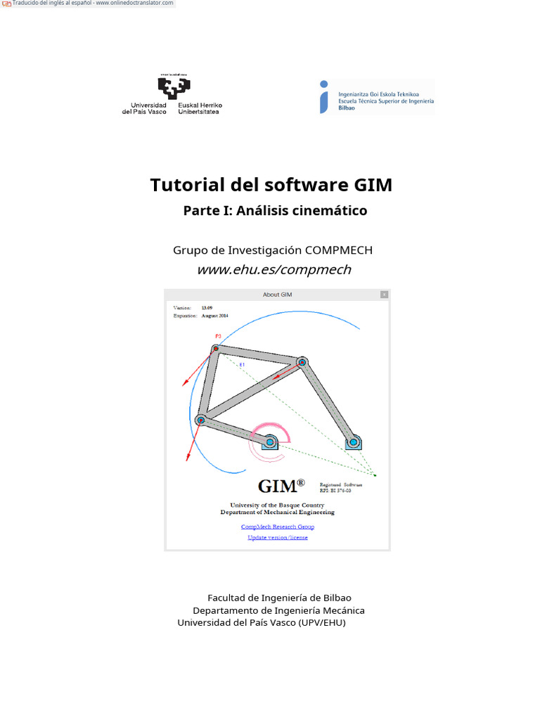 Tutorial_GIM.en.es | PDF | Cinemática | Aceleración