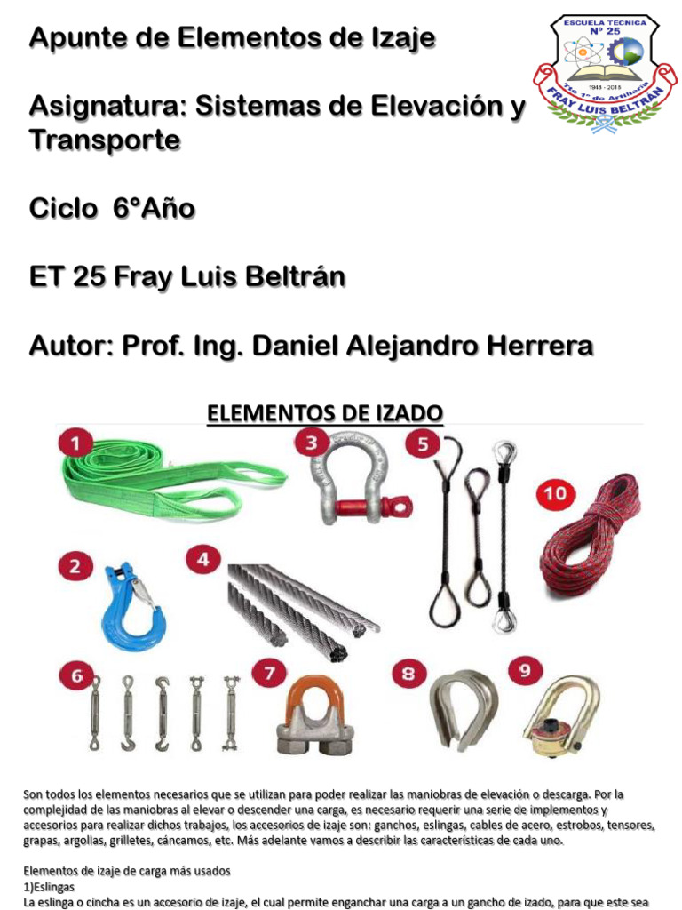 Elementos de Izaje | PDF | Bienes manufacturados