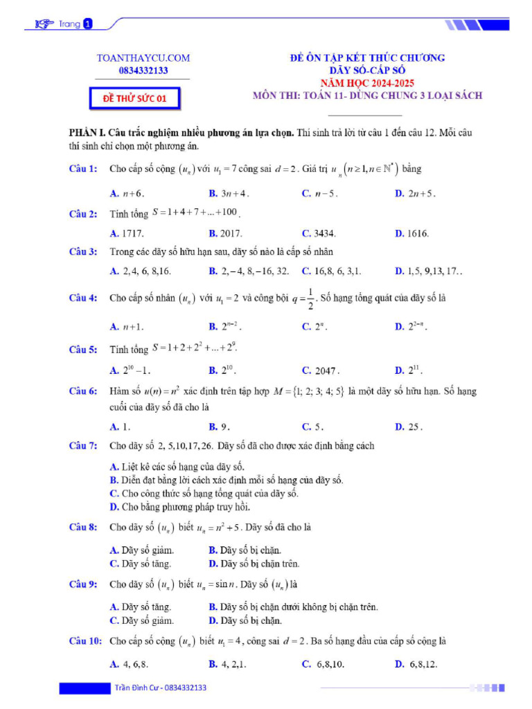 ÔN CSC CSN - IN | PDF