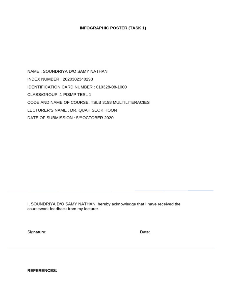 Multiliteracy Task 1 | PDF