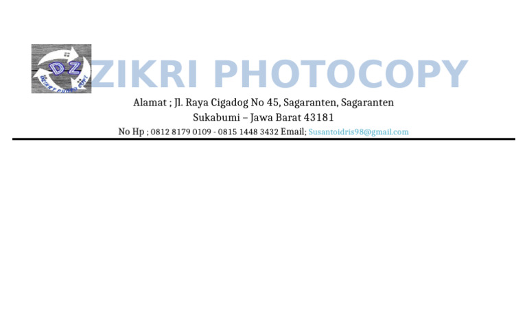 Dzikri Photo | PDF