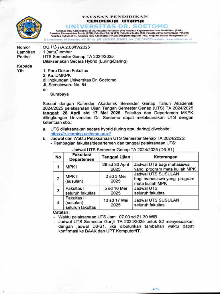 2024-2025 2-Genap UTS | PDF