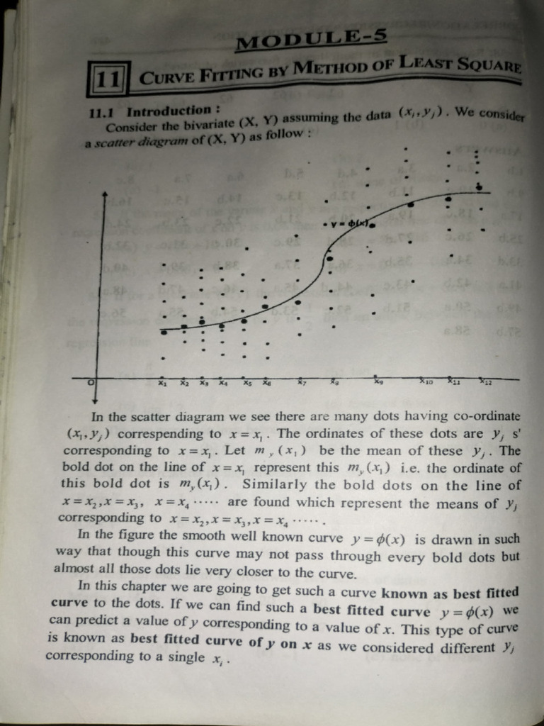 Statistics 3.curve Fitting by Method of Least Square | PDF