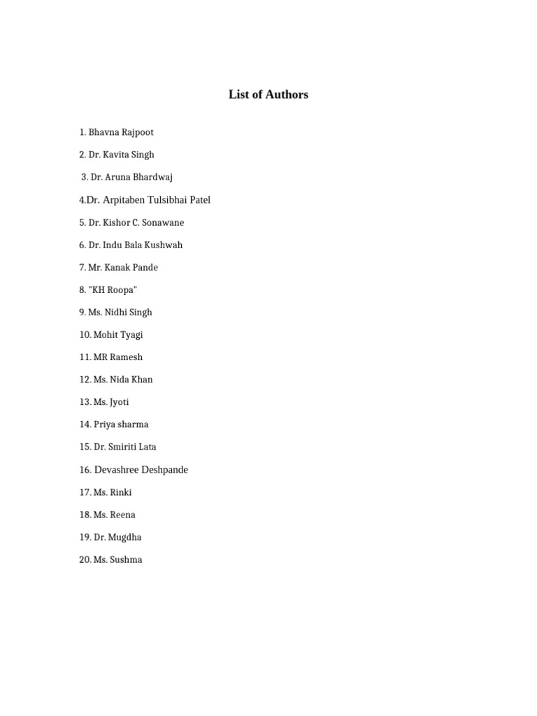 Conference Author List | PDF
