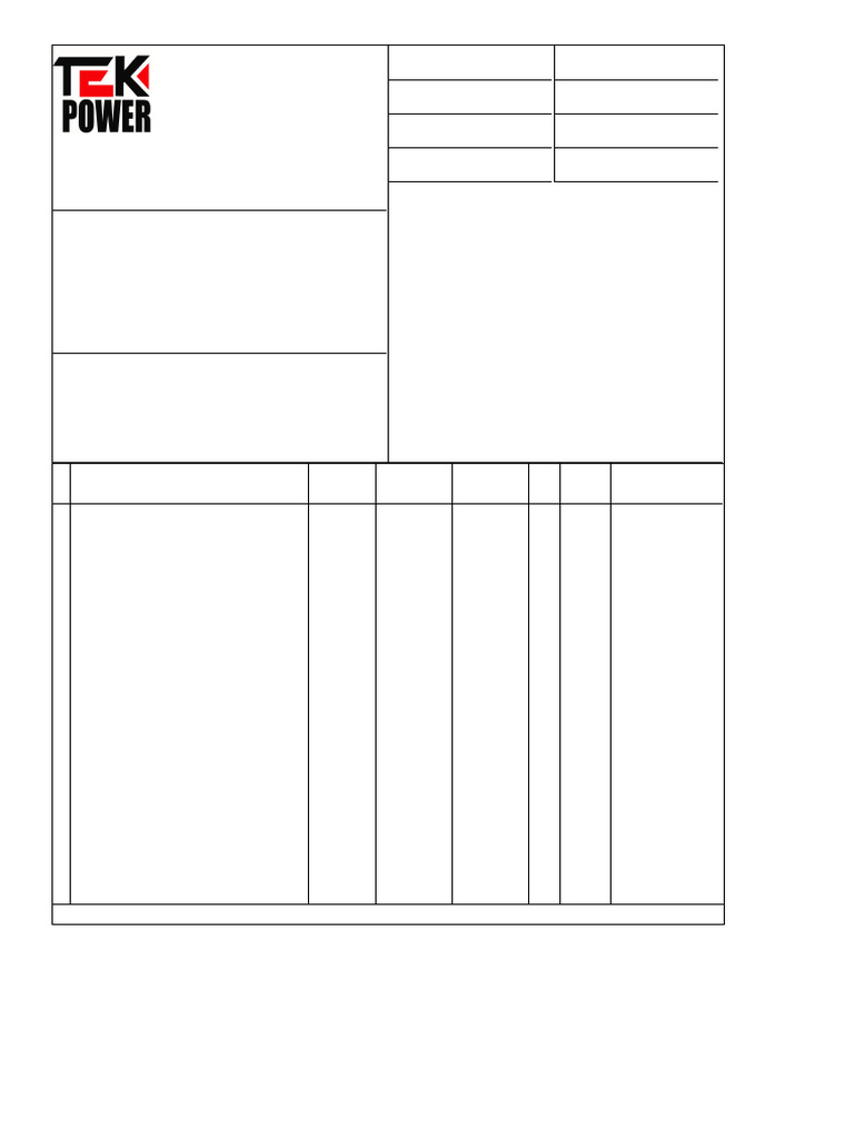 Tekpower Energy Solutions Purchase Order | PDF | Business Documents
