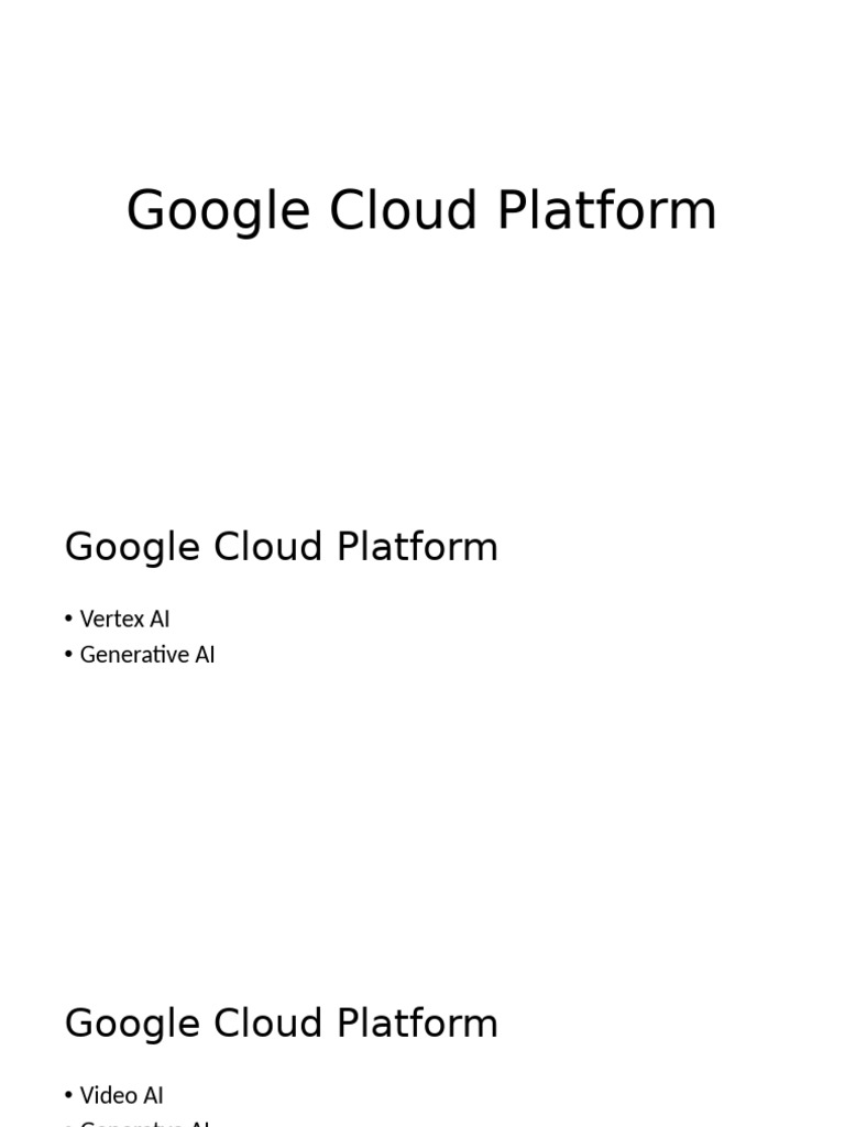 Google Cloud Platform | PDF