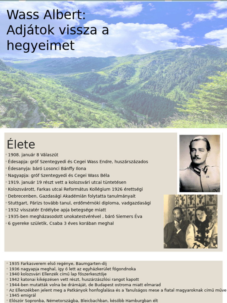 Bemutató1 Wass Albert | PDF