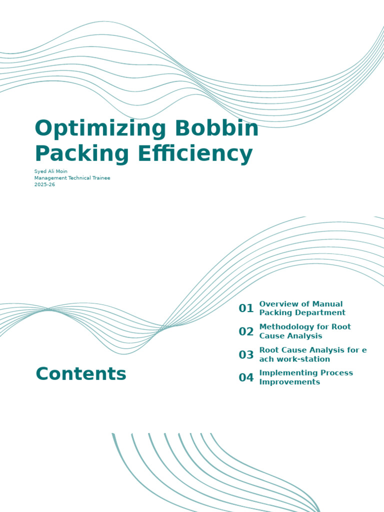Enhancing Bobbin Packing Efficiency | PDF