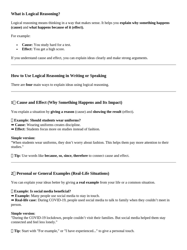 Understanding Logical Reasoning Basics | PDF | Renewable Energy | Reason
