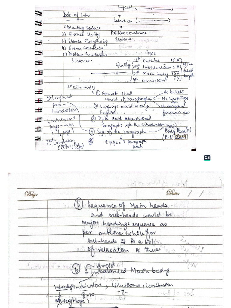Notes Essay Css | PDF